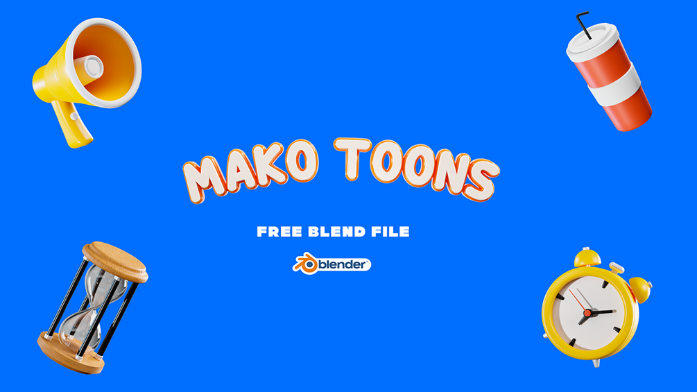 Mako Toons (Free 3D Icons)