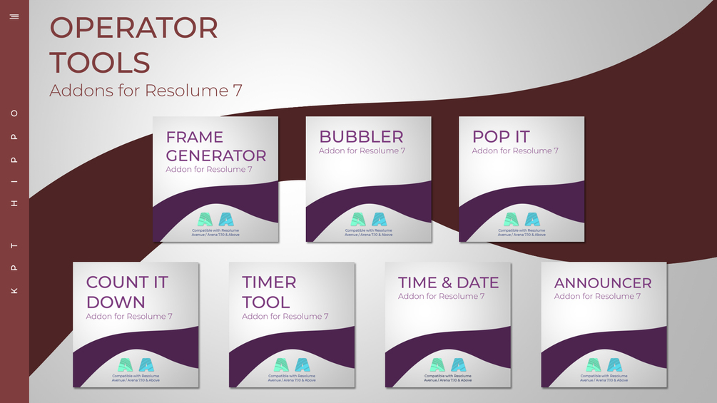 Operator Tools - Addons for Resolume