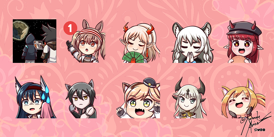 Arknights Emote Pack 5 (Statics Only)