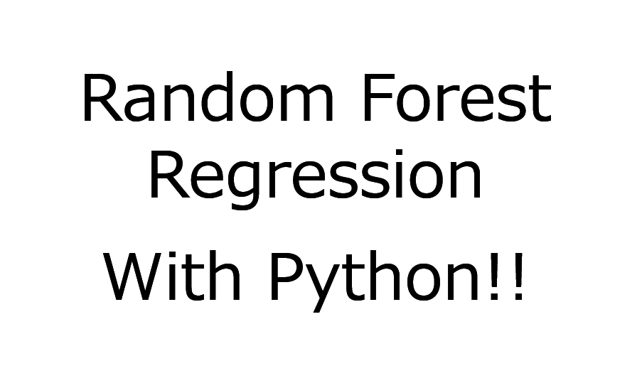 Python code of Random Forests Regression (RFR)
