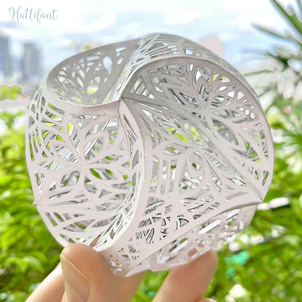 Triskele Paper Globe PAPERCUT No 2 Pattern continued 