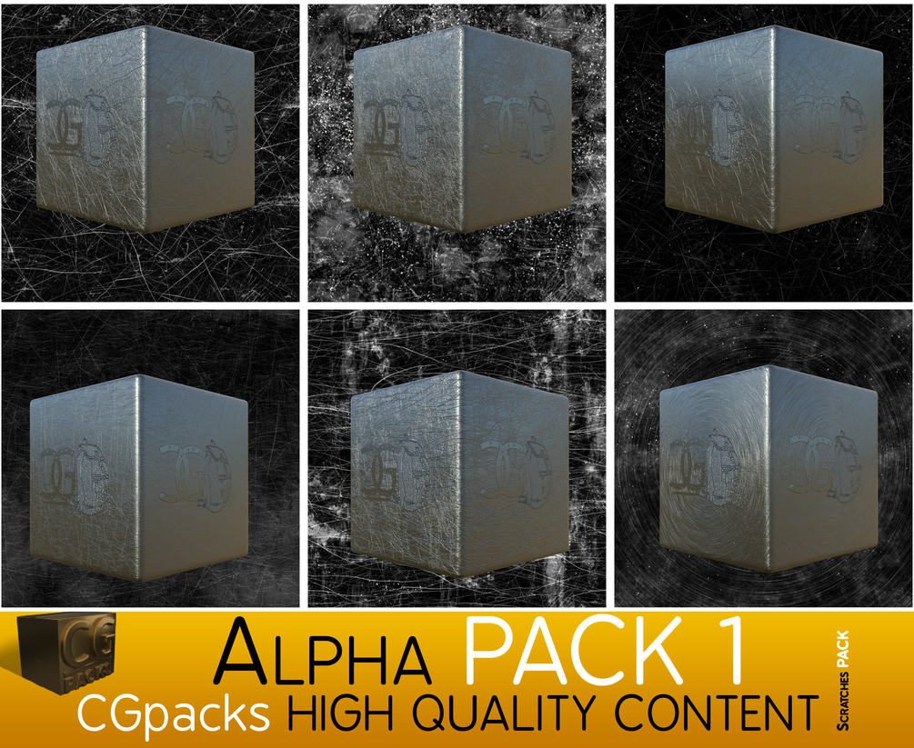 Scratches and Grunges Alphas