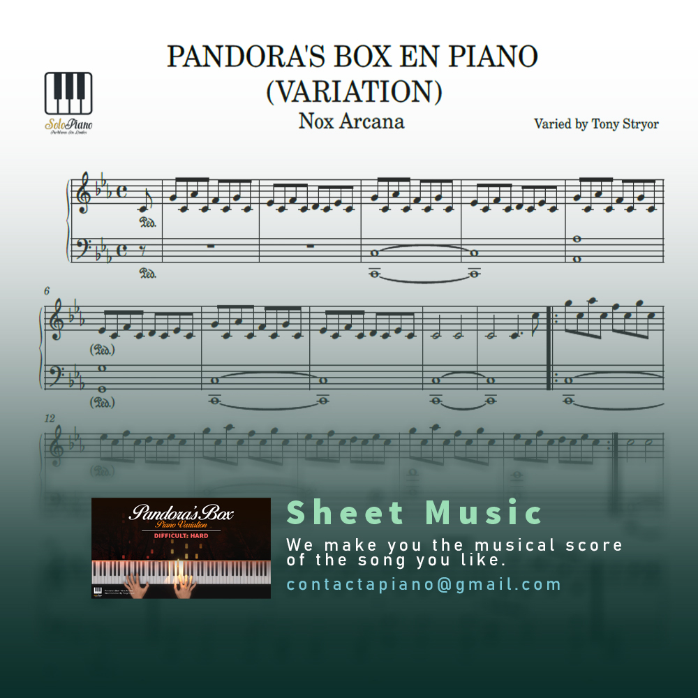 Pandora's Box en Piano (Nox Arcana)