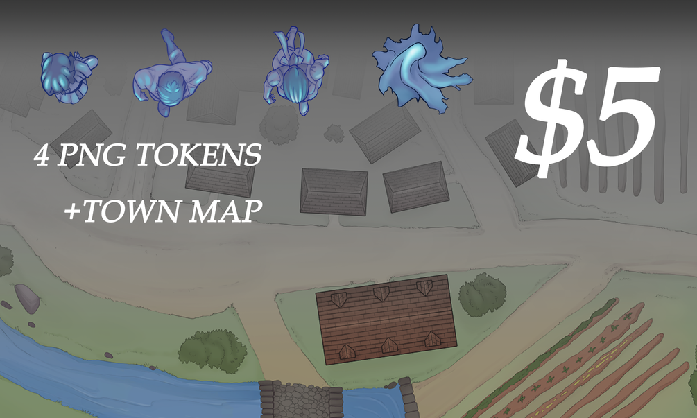 D&D: Town of Mist and Ghost Tokens