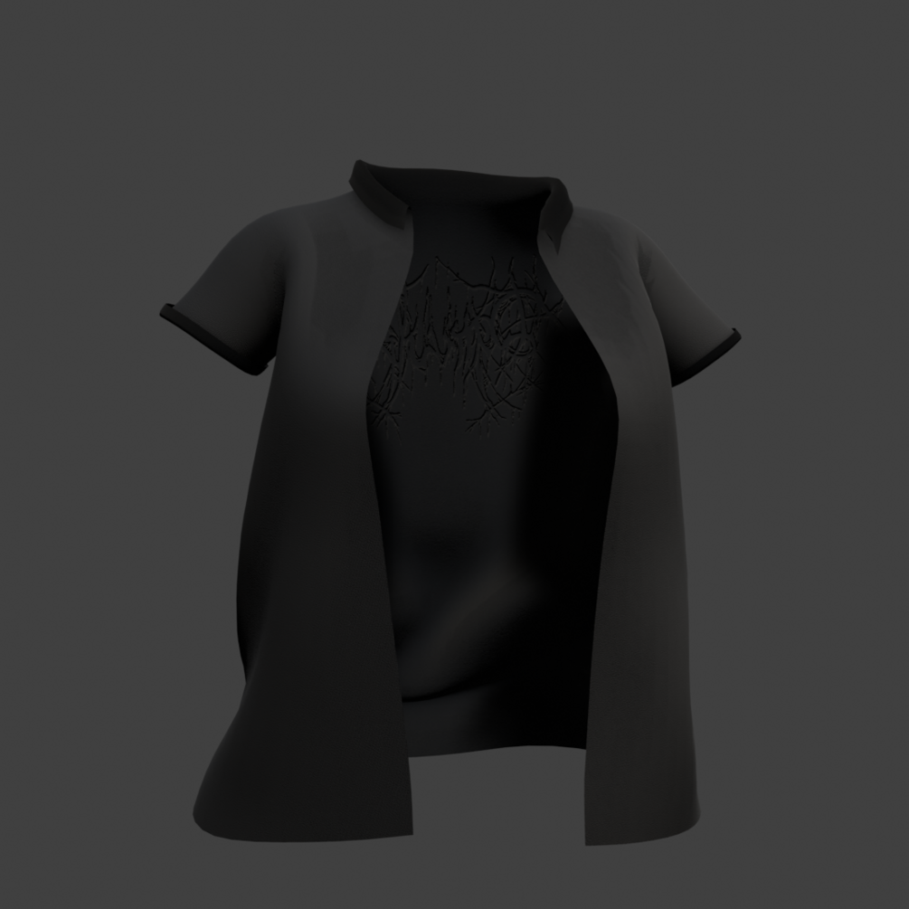 Open Shirt - Rigged Vrchat Clothing - *2022*