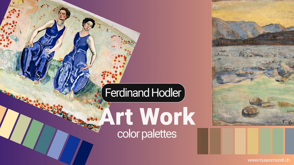 Ferdinand Hodler color palettes: Color Swatches from art.