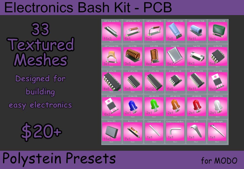 Electronics Preset Kit for the MODO Polystein Tool