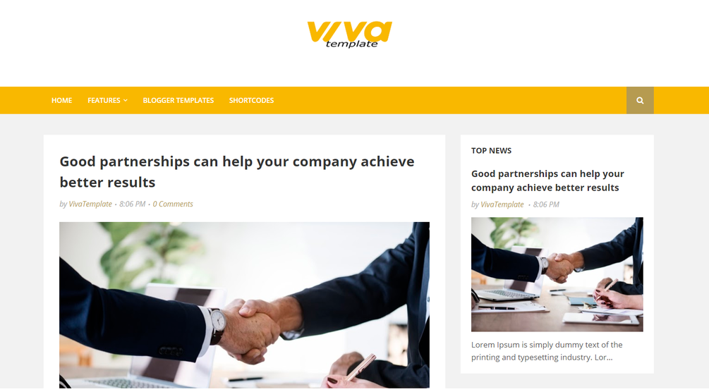 Viva Viva Blogger Template