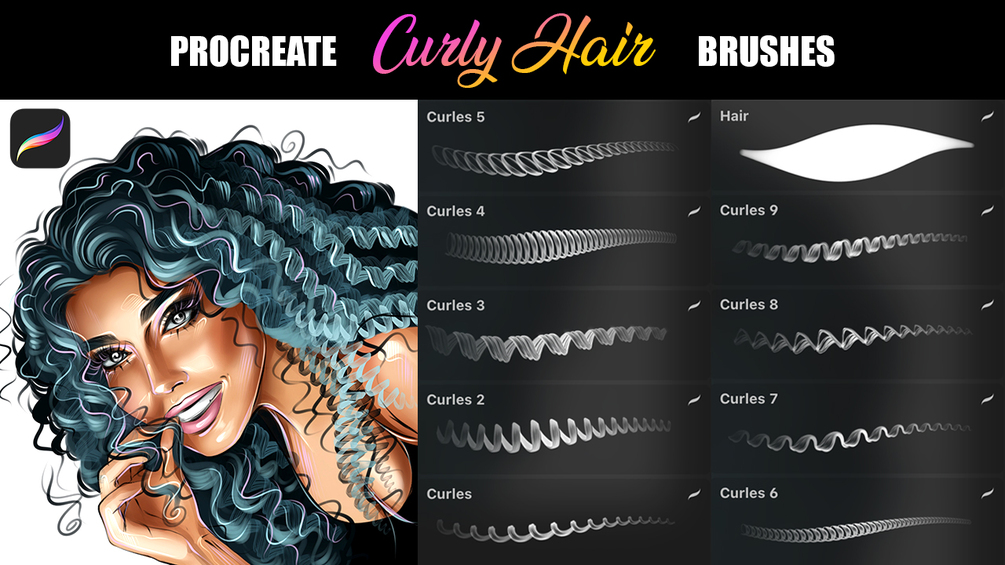 Curly Hair Brush Set