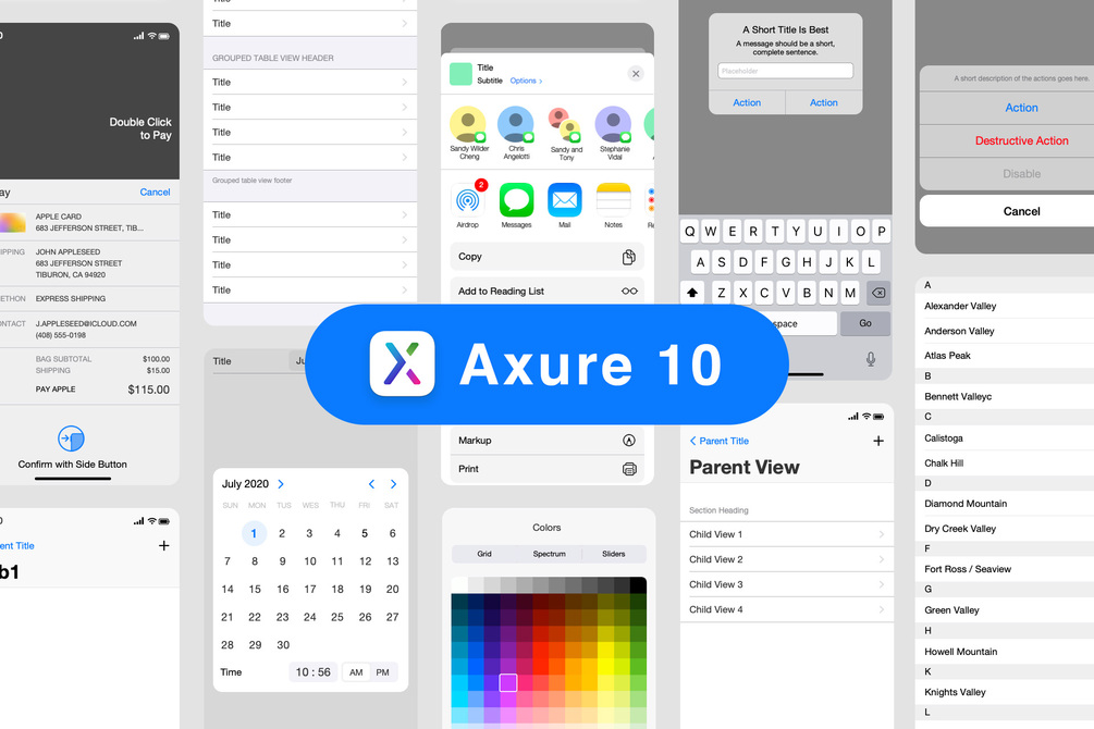 iOS 15 Axure Widgets Library