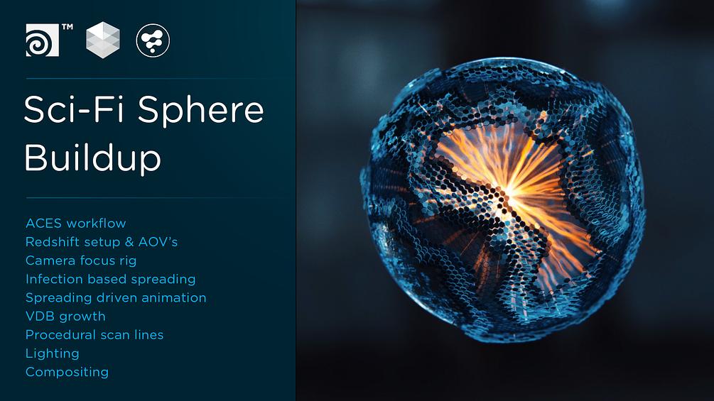 Houdini Tutorial - Procedural Sci-Fi Sphere Buildup