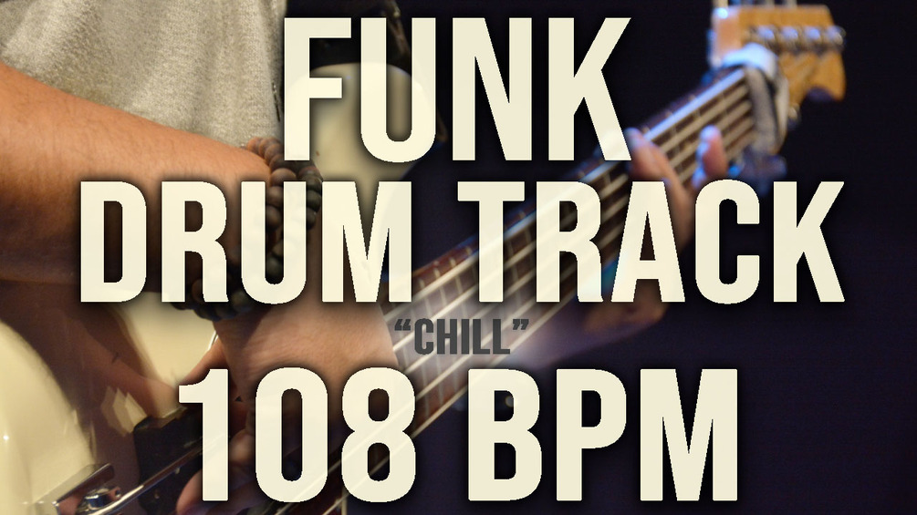 FUNK DRUM TRACK - 108 BPM - "CHILL" / STEMS / WAV FILES