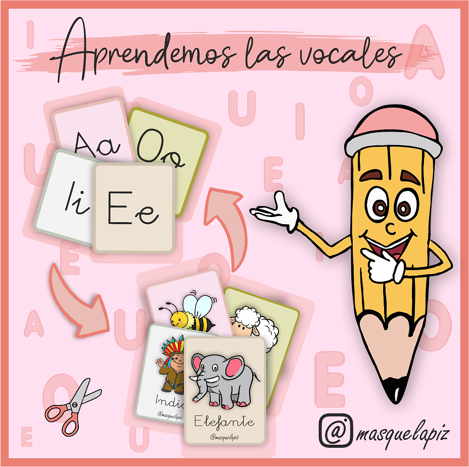 Tarjetas de las Vocales