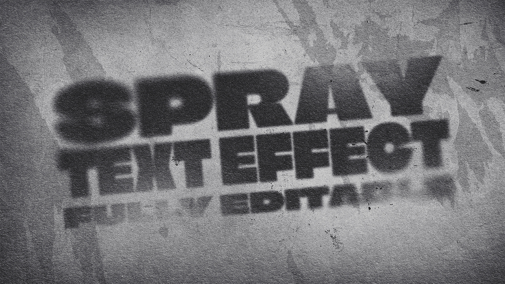 Spray Text Effect