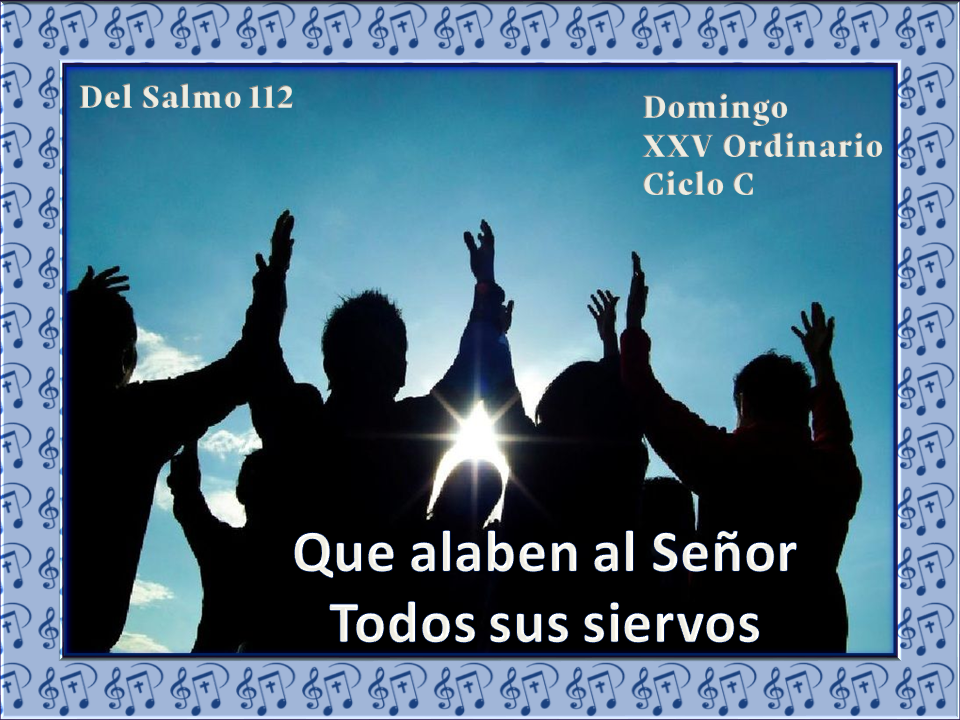 Partitura: Salmo 112 - Que alaben al Señor todos sus siervos