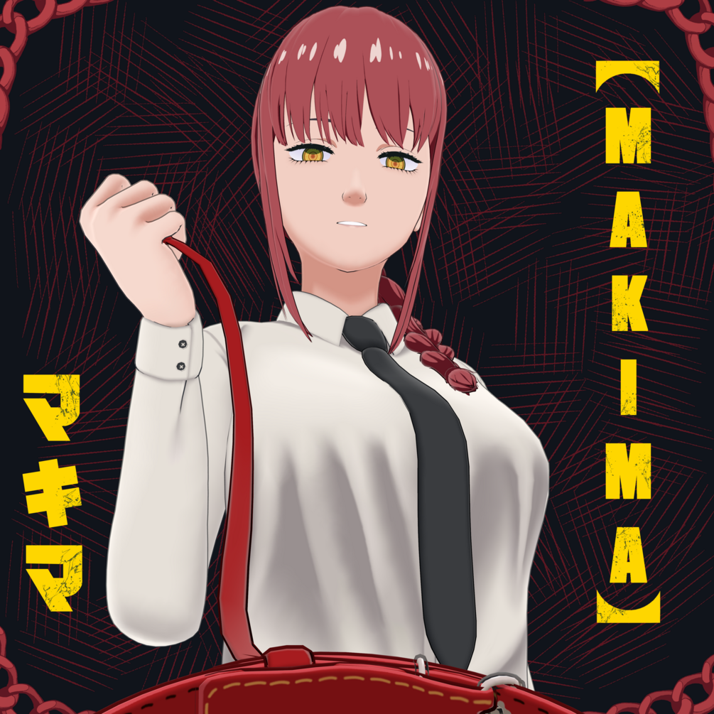 【PB】 Makima マキマ + “Red Anime Collar” with tracking リード・首輪