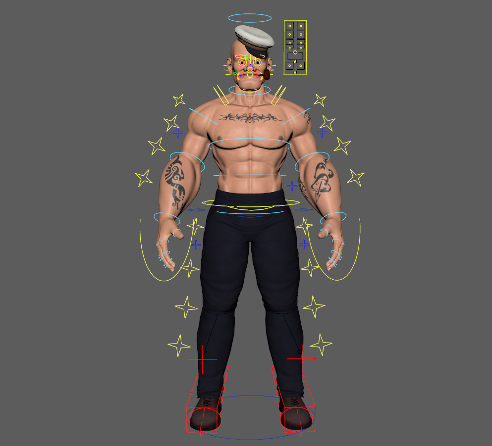 Popeye_Maya_Rig