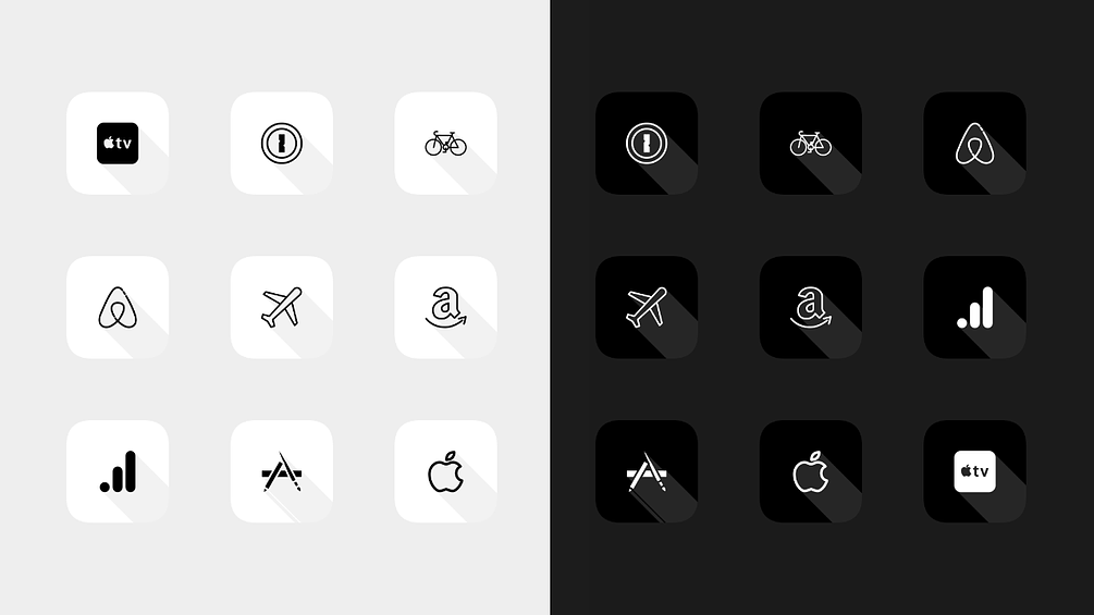 Shadow Effect Icon Pack for iOS 14