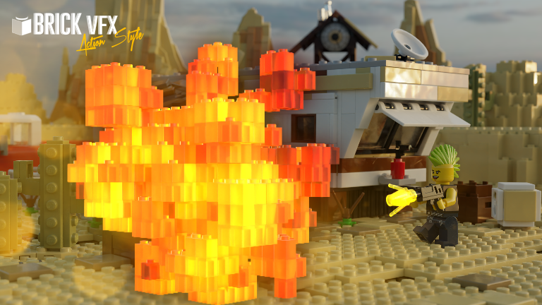 BRICK VFX - Action style 4K (vfx for lego animations)