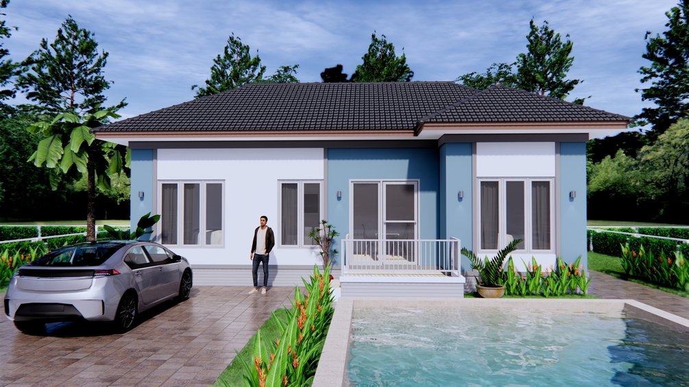 36x20 Small House Plan 3 Beds 11x6 Meter Pdf Full Plan