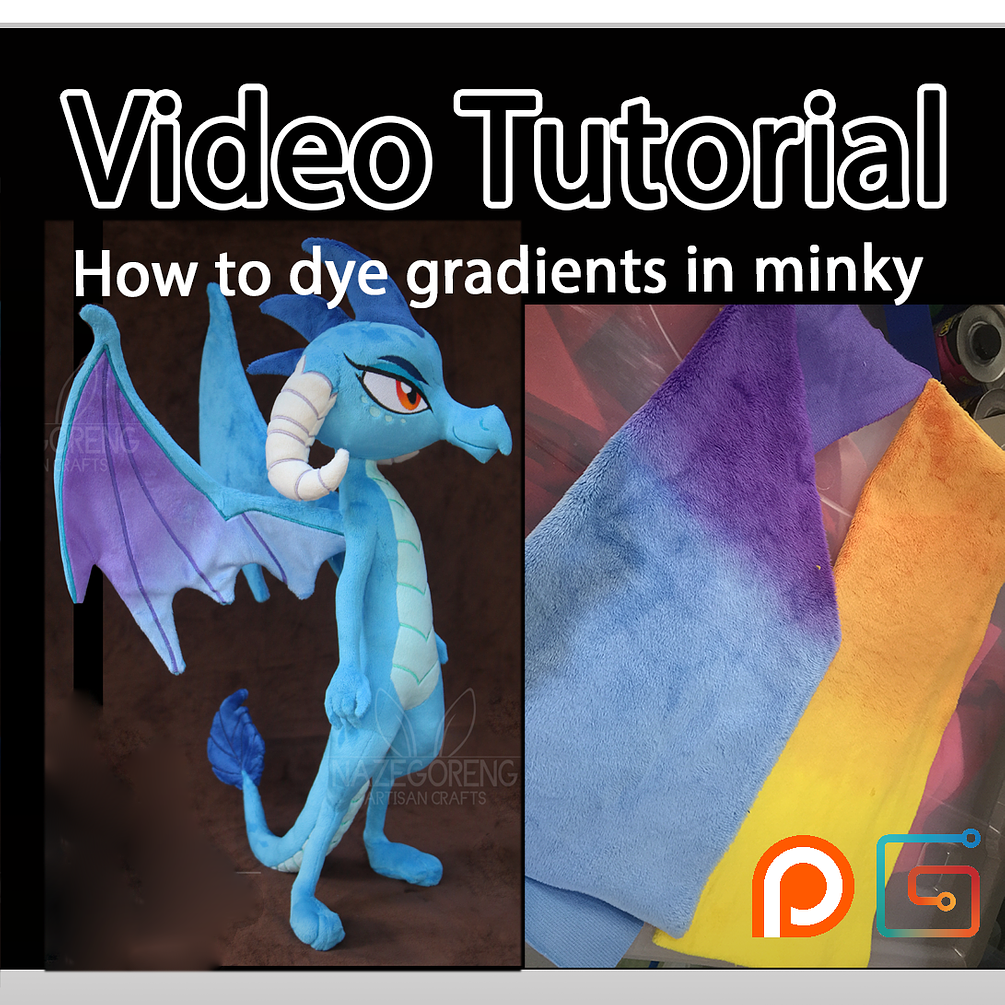 How to dye gradients in minky - Video tutorial