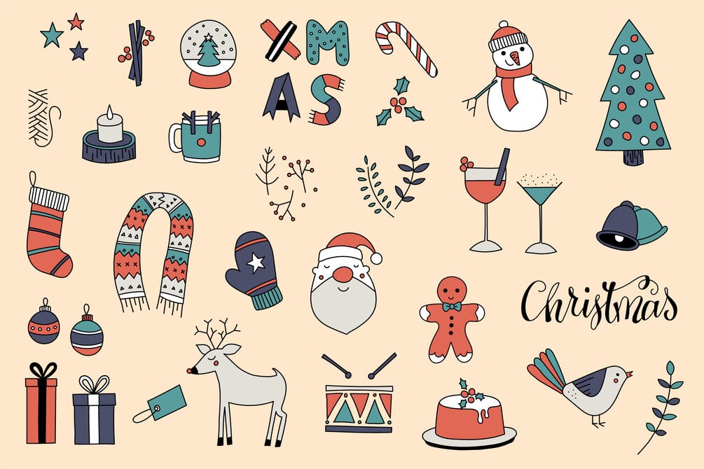 Set of 35+ Christmas Things