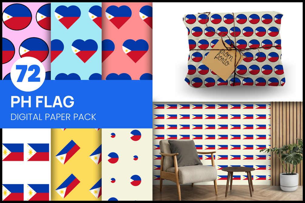 PH Flag Seamless Patterns