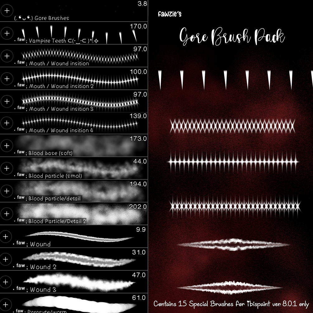 Fawzie's Gore Brush Pack