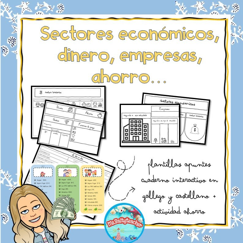 CCSS: Sectores económicos tercer ciclo + dinero + empresas + ahorro ...