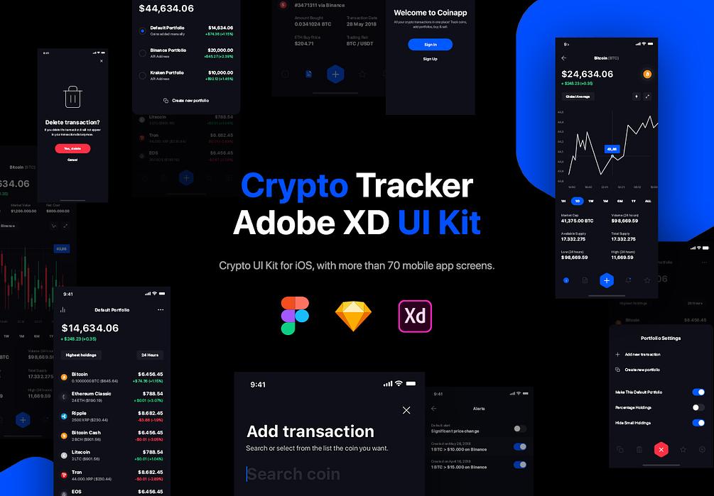Crypto Portfolio Tracker UI Kit for iOS - Demo