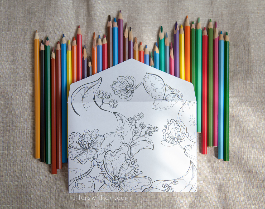 Printable envelope "Fantasy"