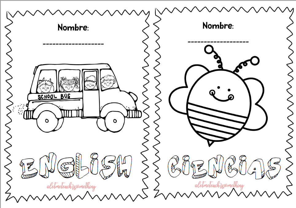 Portadas Inglés y Ciencias