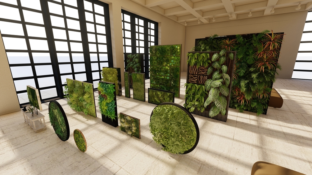 Out of The Box Assets Lumion - Wall Garden Items 001