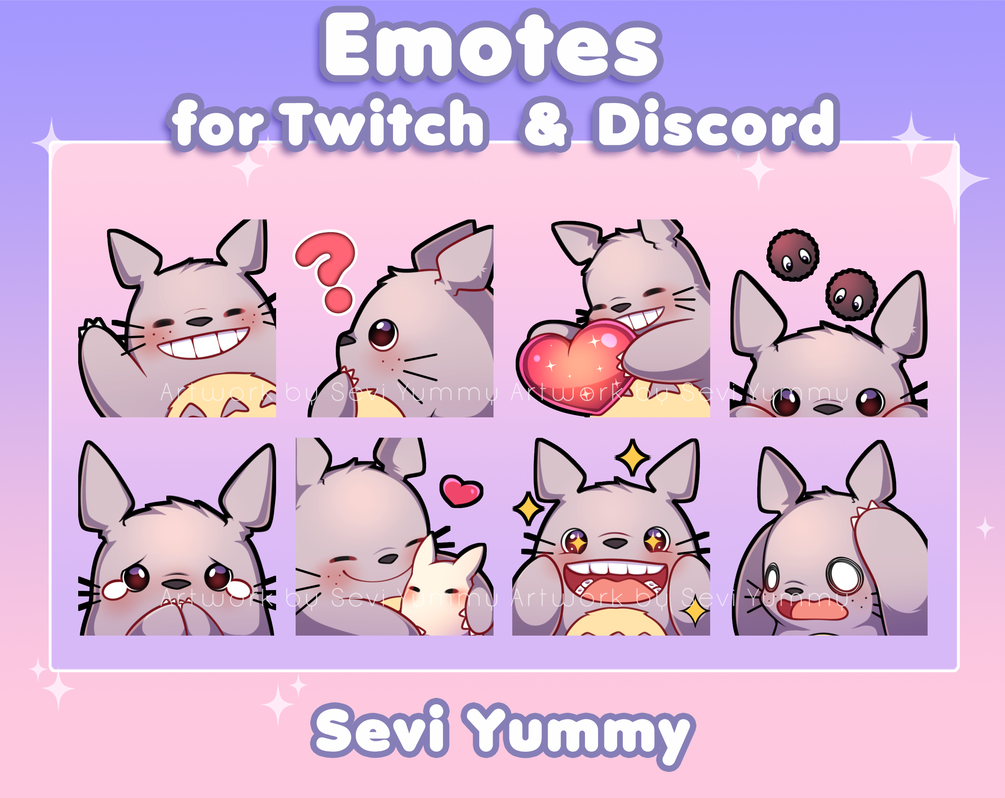 Set Emotes Totoro - Ghibli