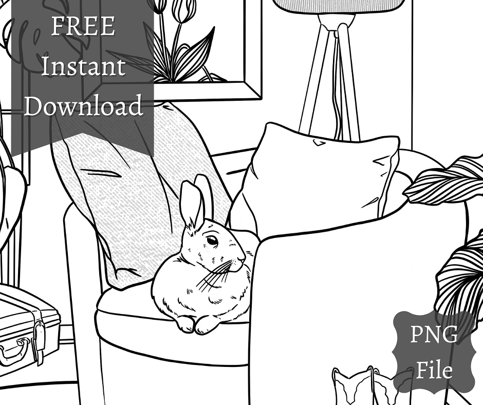 Free Bun Bun Coloring Page