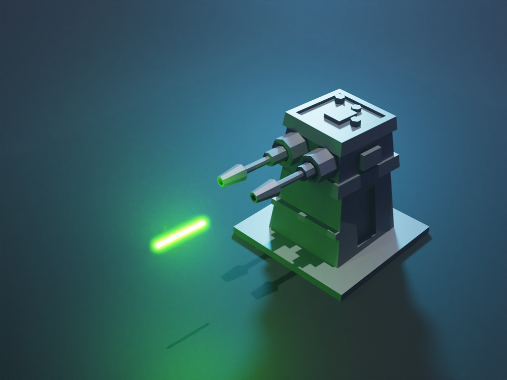 Free 3D Laser Turret Animation