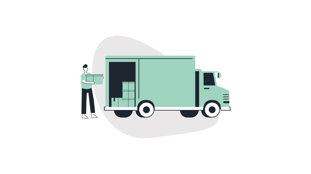 Delivery Truck Loading