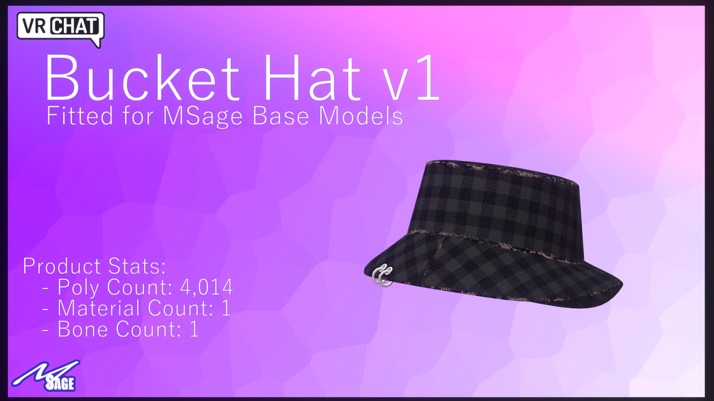 [VRChat Assets] MSage's Bucket Hat v1.0 [FREE!]
