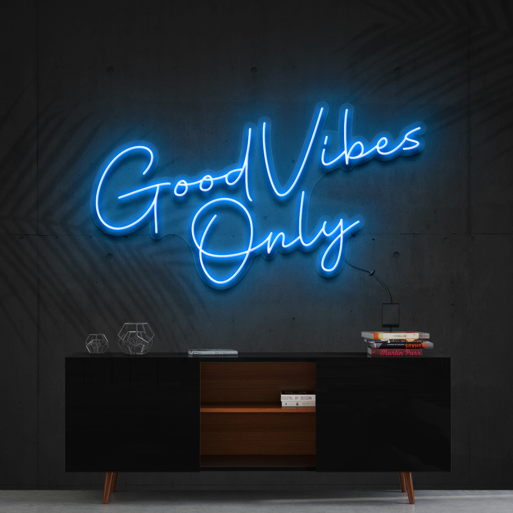 "Good Vibes Only" Handmade Neon Sign
