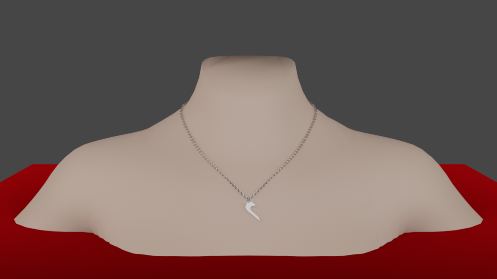 Free Half heart necklace [Vrchat Asset]