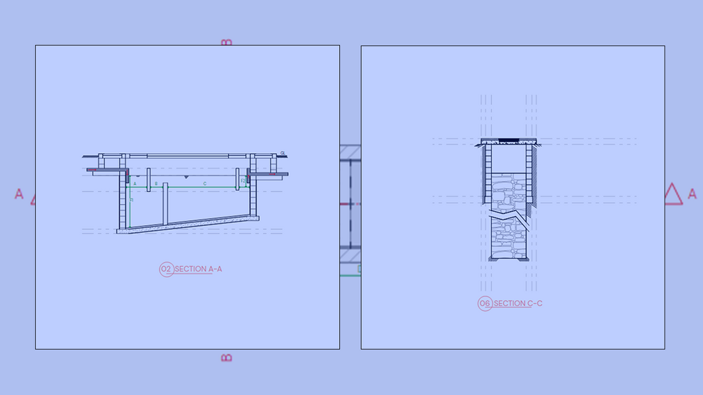 Septic Tank and Soak Away Pit Drawings - PDF, ArchiCAD & BIMx