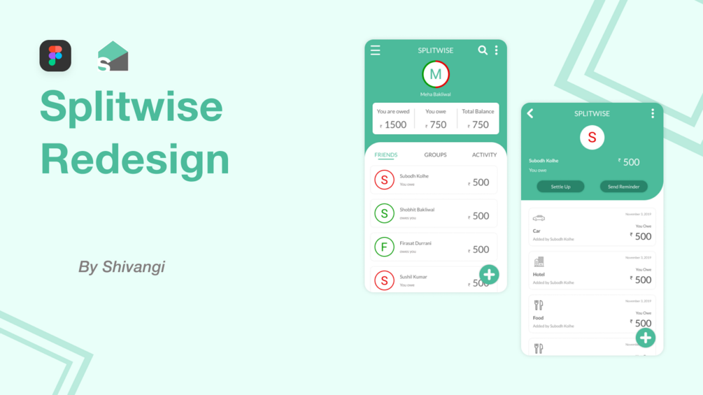 Splitwise Redesign UI Kit