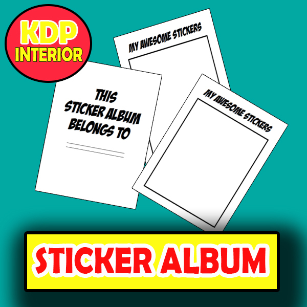 Sticker Album Interior pdf for KDP