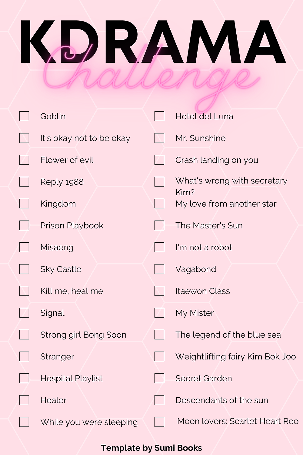 Kdrama Challenge