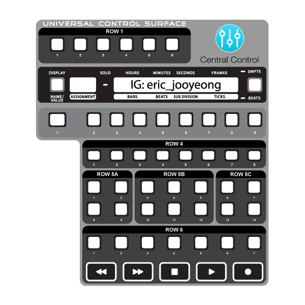 Overlay Template for Behringer X-Touch Universal (Central Control ...