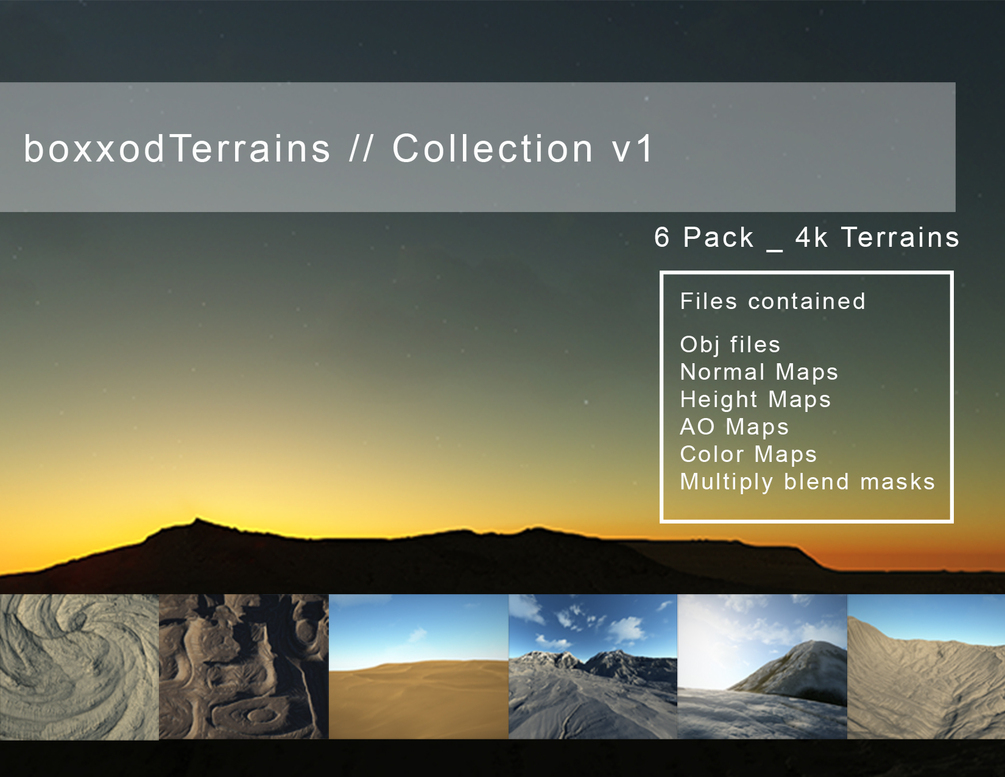 Terrains 4k Pack V_01