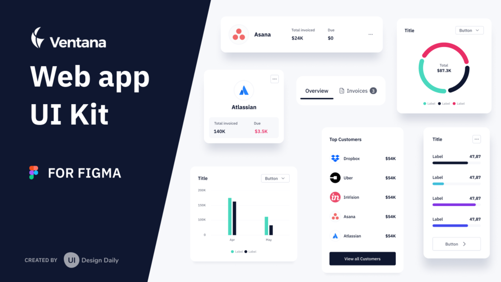 Web App UI Kit for Figma