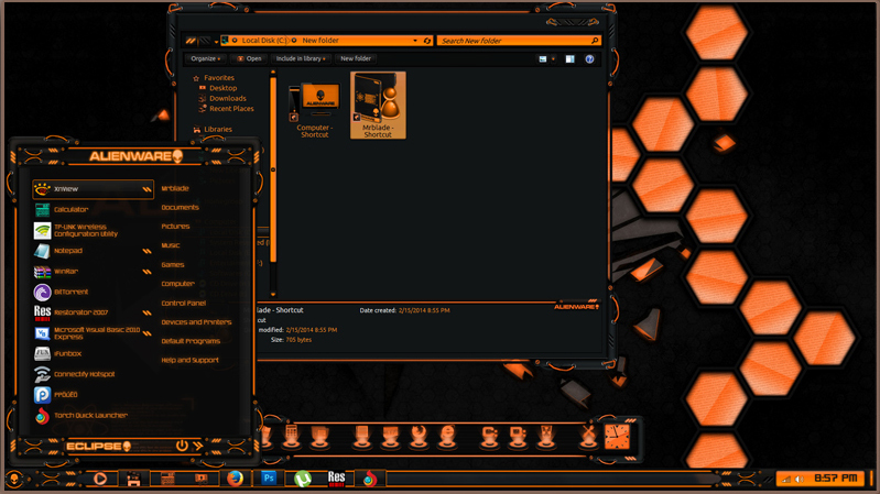 Alienware Eclipse ORANGE EDITION[Win7]