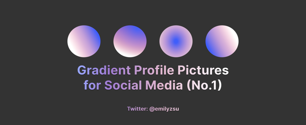 Gradient Profile Pictures for Social Media (No.1)