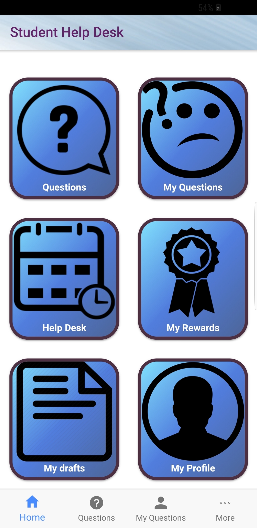 Student Help Desk mobile app